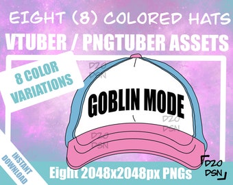 Vtuber Asset Accessory Hats for Vtubers Pngtuber Asset - Etsy