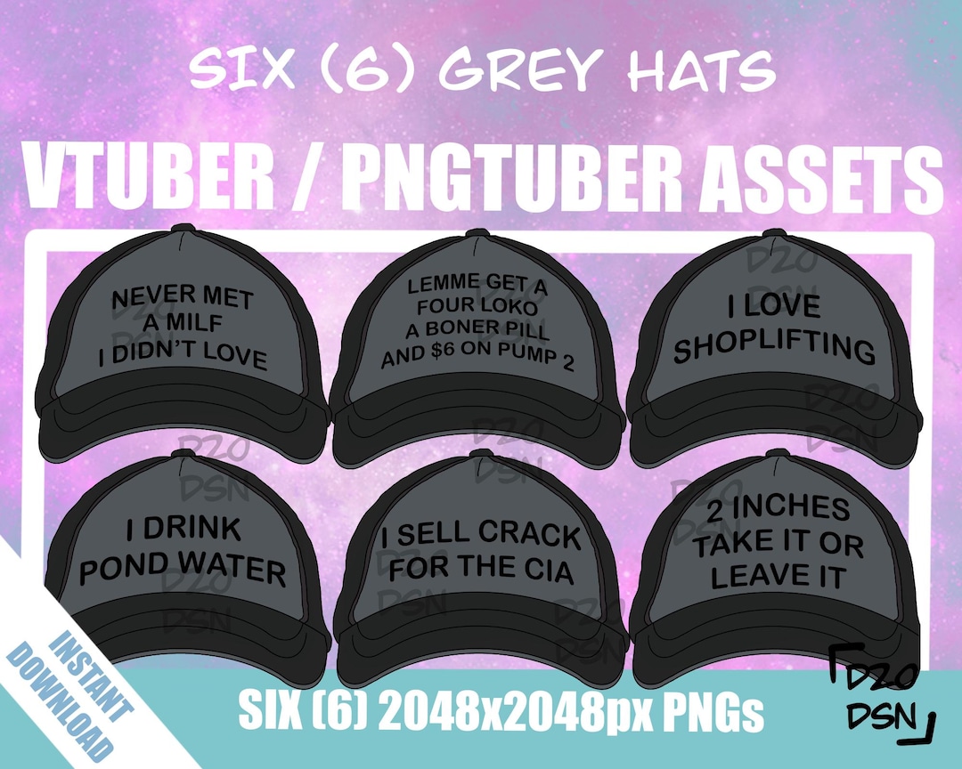 Vtuber Asset Accessory, Hats for Vtubers, Pngtuber Asset Accessory ...