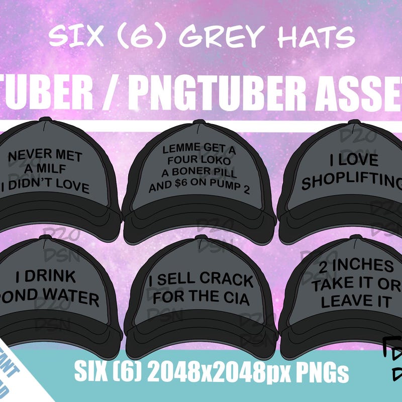 Funny Hat for Vtuber - Etsy