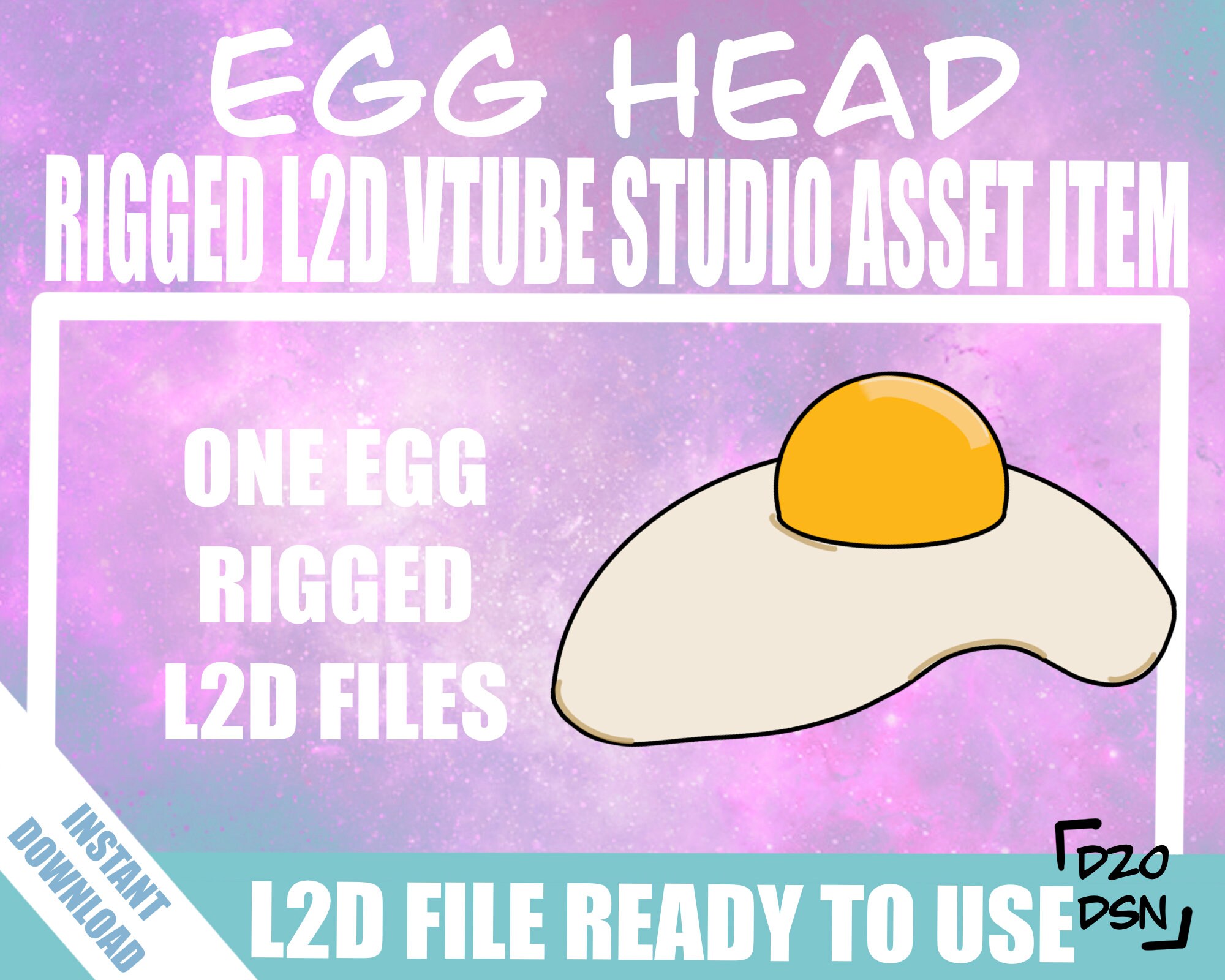 Vtuber Asset Rigged Model Asset, for 2D Vtuber on Vtube Studio ...