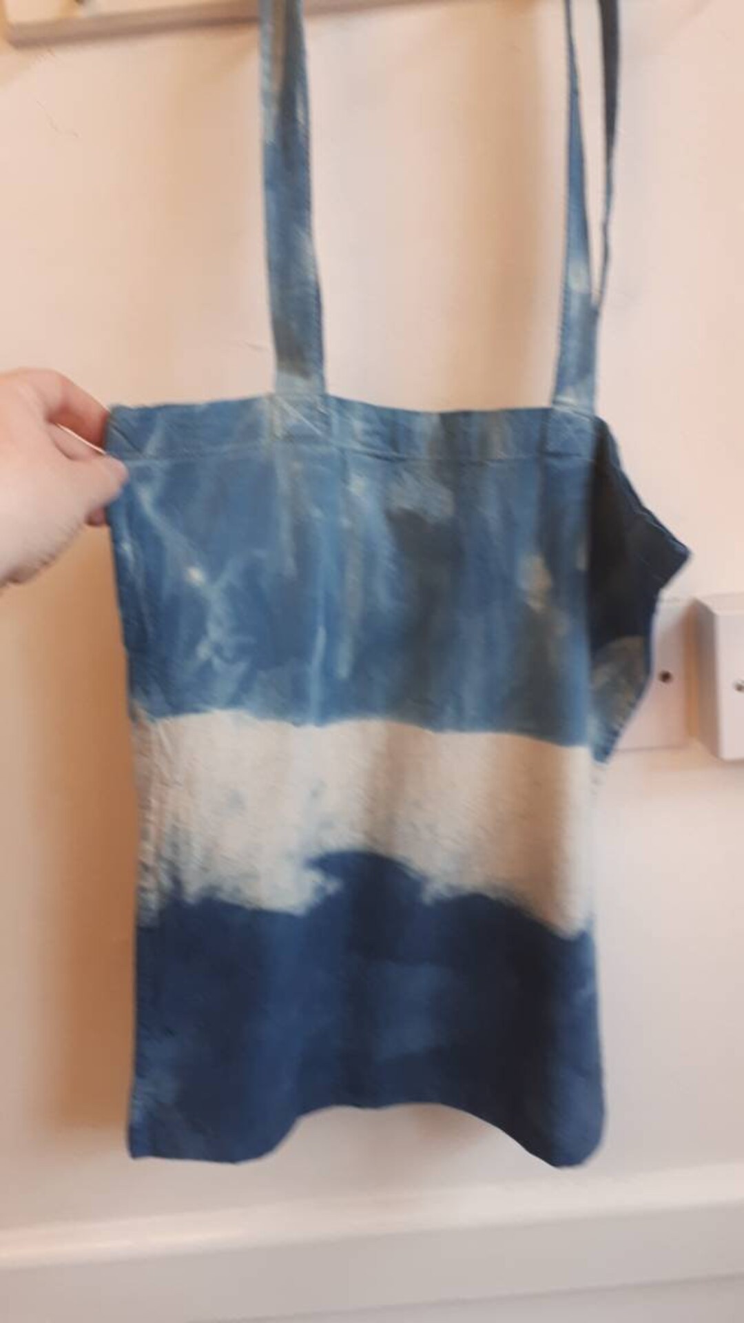 Indigo Dip Dyed Natural Cotton Bags - Etsy