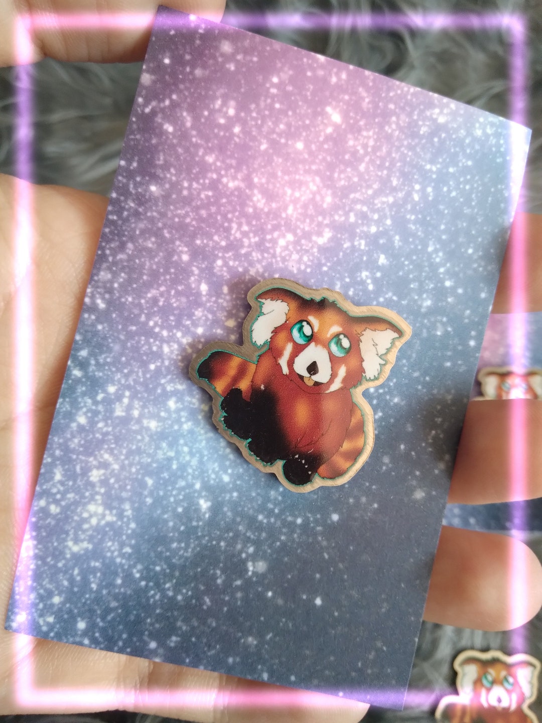Cute Red Panda Pin, Red Panda Pin, Kawaii Red Panda Pin, Cute Red Panda ...