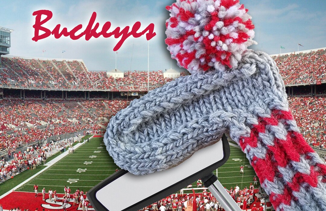 Ohio State BUCKEYES Hand Knit Golf Cover, Wool Blade Utility Mallet ...