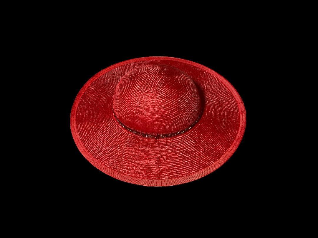 RED Straw Capello Romano / Saturno - Etsy