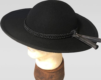 RED Wool Felt Saturno or Cappello Romano - Etsy