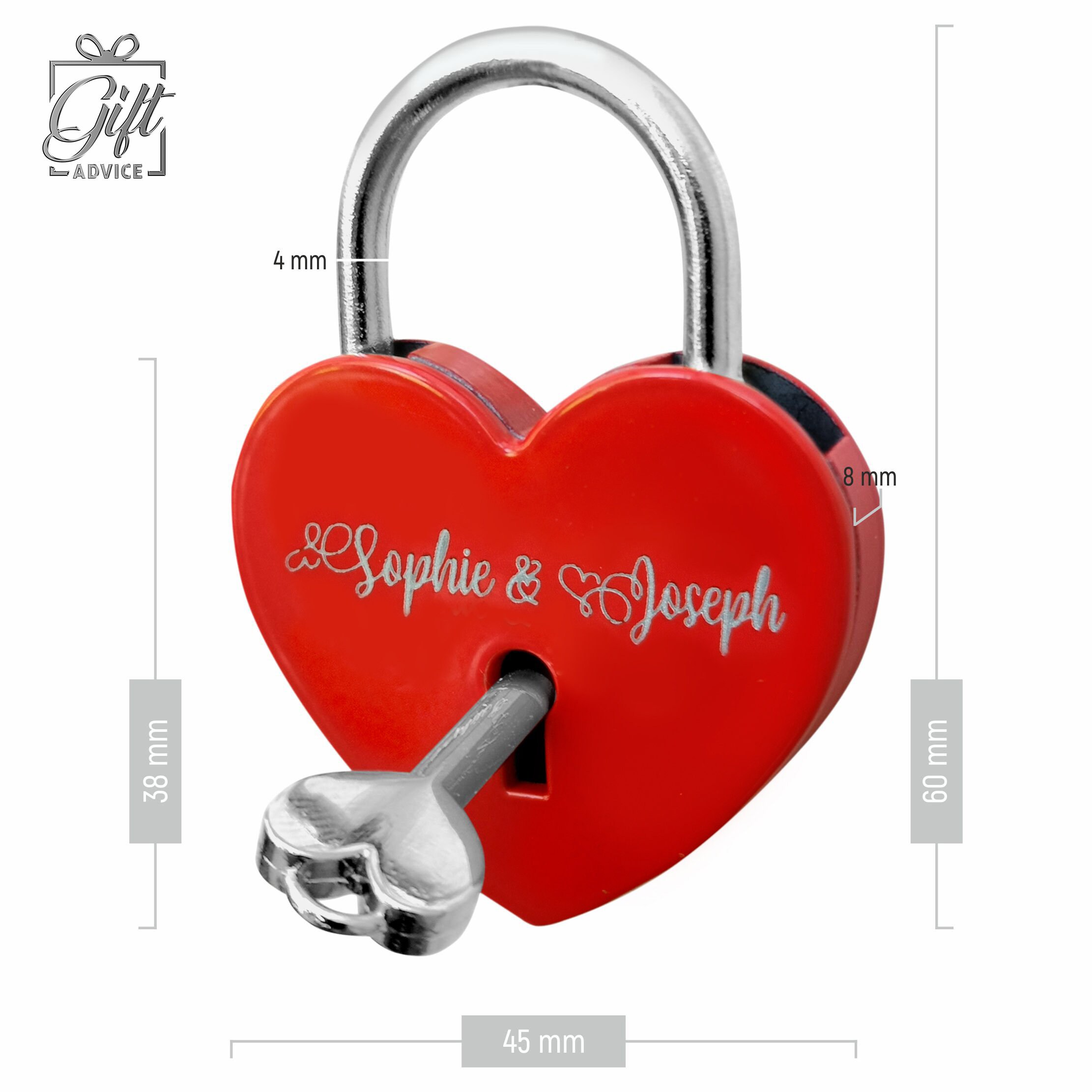Personalised Engraved Love Heart Padlock Love Locks - Etsy
