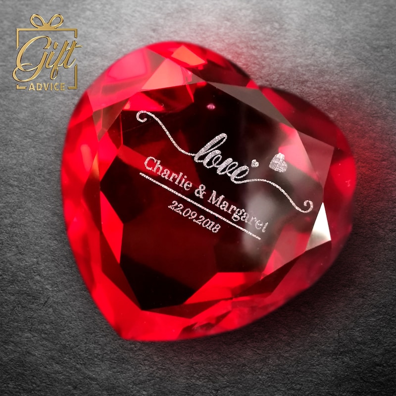 Glass Ruby Red Paperweight - Etsy UK