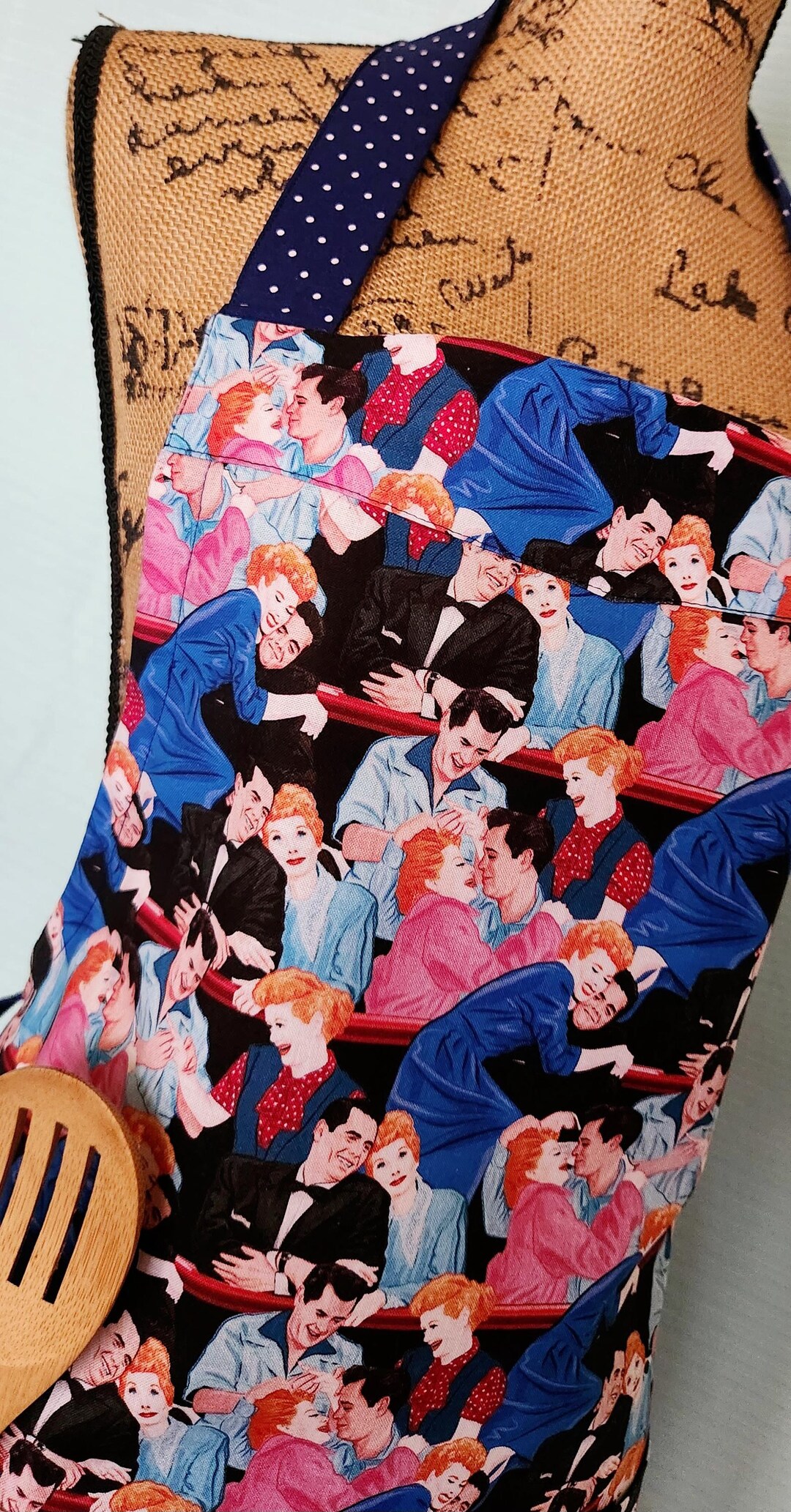 I Love Lucy Apron: Handmade Cotton Kitchen Chef Apron - Etsy