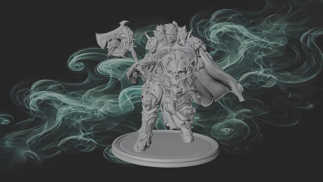 Burnt Knight/ Death Knight Detailed Tabletop Miniature Perfect for Rpgs ...