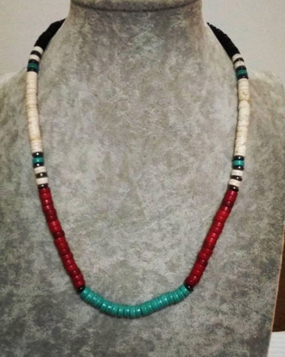 Heishi Stone beads Native American tribes Necklace | Etsy