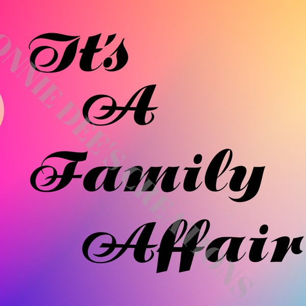 A Family Affair - Etsy