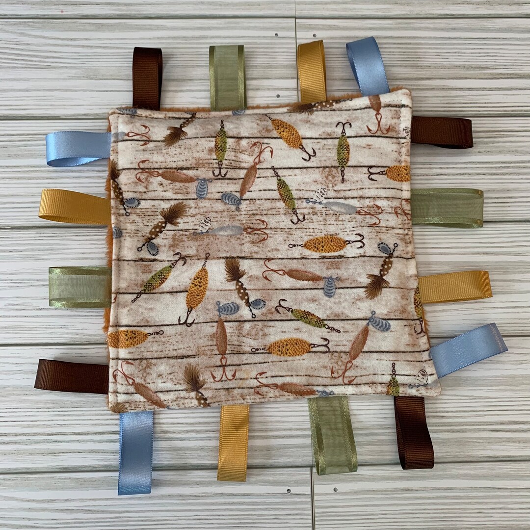 Fishing Crinkle Sensory Toy, Baby Tag Toy, Lovey Blanket, Baby Shower ...