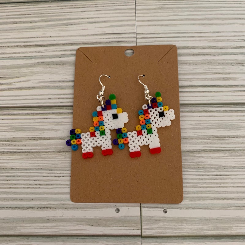 Perler Bead Earrings - Etsy