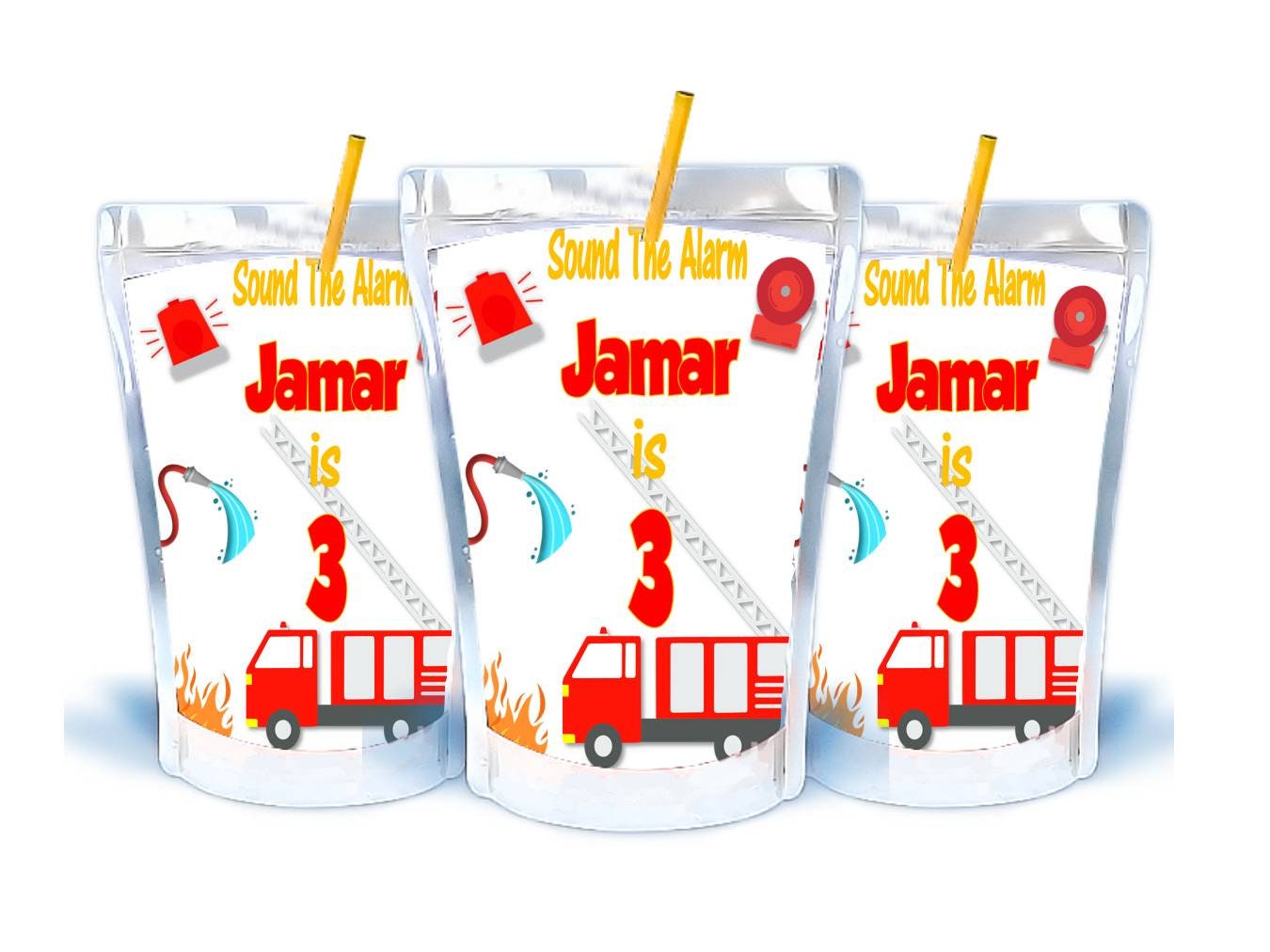 Firefighter Chip Bag Bundle Chip Bag Capri Sunrice Krispie - Etsy