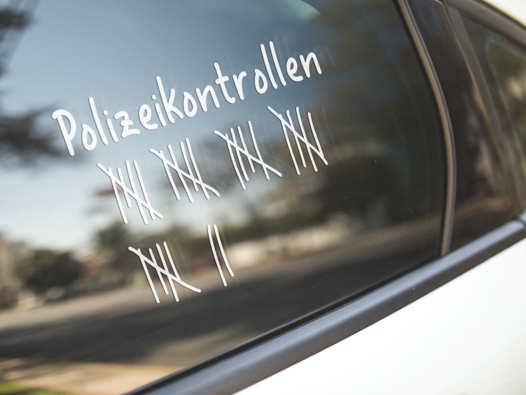 Bumper Sticker Police Check Sticker Car Vinyl Skin Decal Car Decal - Etsy