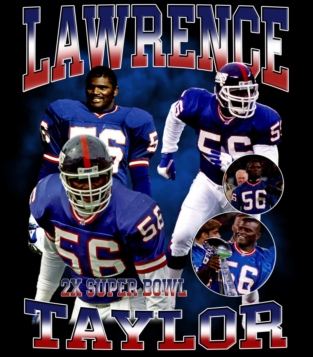 Lawrence Taylor Football PNG Digital Download, High-resolution Sports ...
