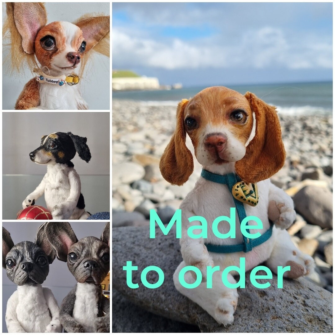 6 Custom Doll Personalized Dog Figurine OOAK Art Doll Animal Custom ...