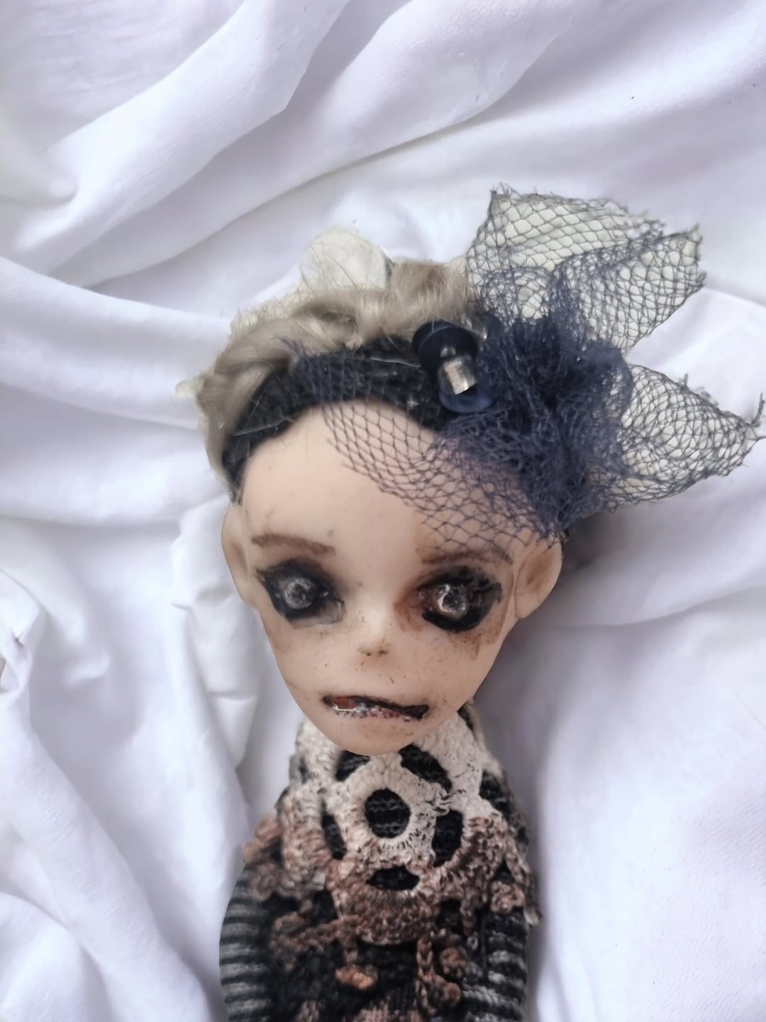Haunted House Doll 3 Goth Figurine Scary Dolls Tiny OOAK Doll Creepy Doll Handmade Horror Gifts ...
