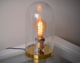 Bell jar lamp | Etsy