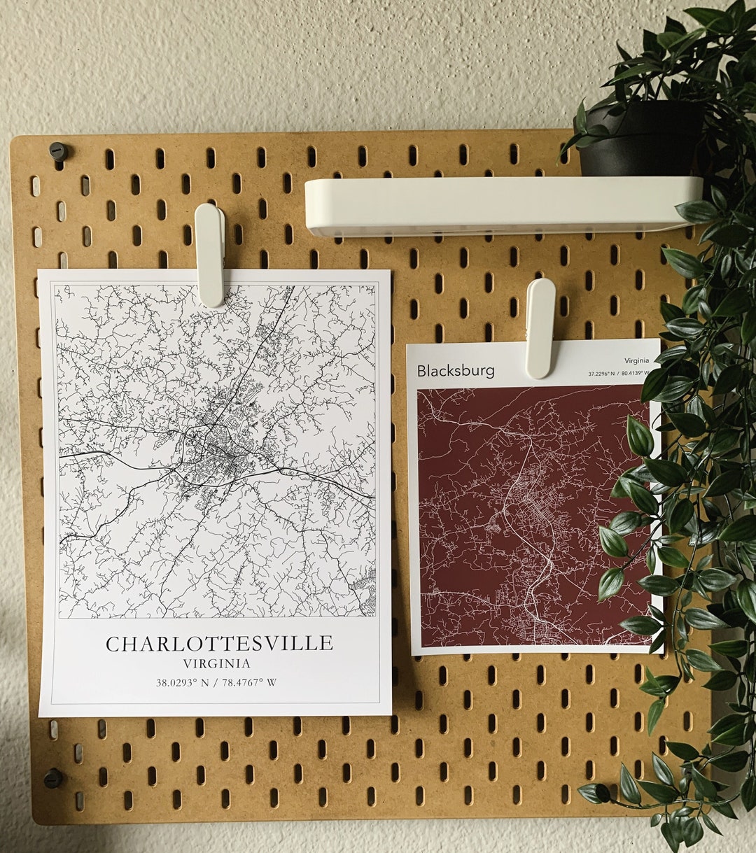 Custom Map Print - Hometown Map - Coordinates Art Print - Modern Home ...