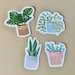 Plant Stickers - Plant Sticker Pack - Happy Plants - Herb Stickers ...