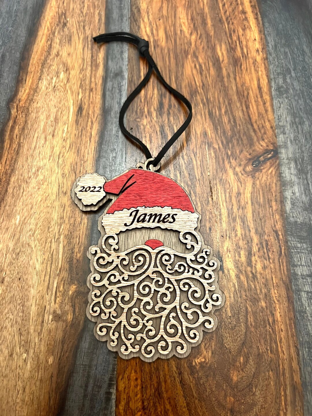 Personalized Santa Ornament, Custom Name Christmas Ornament, Santa ...