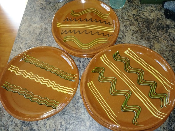 Beautiful Westmoore NC Hand Made Red Clay Pottery Slip Ware | Etsy