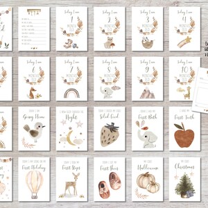 Baby Milestone Cards, New Baby Gift, Gorgeous Gift for New Parents, New ...