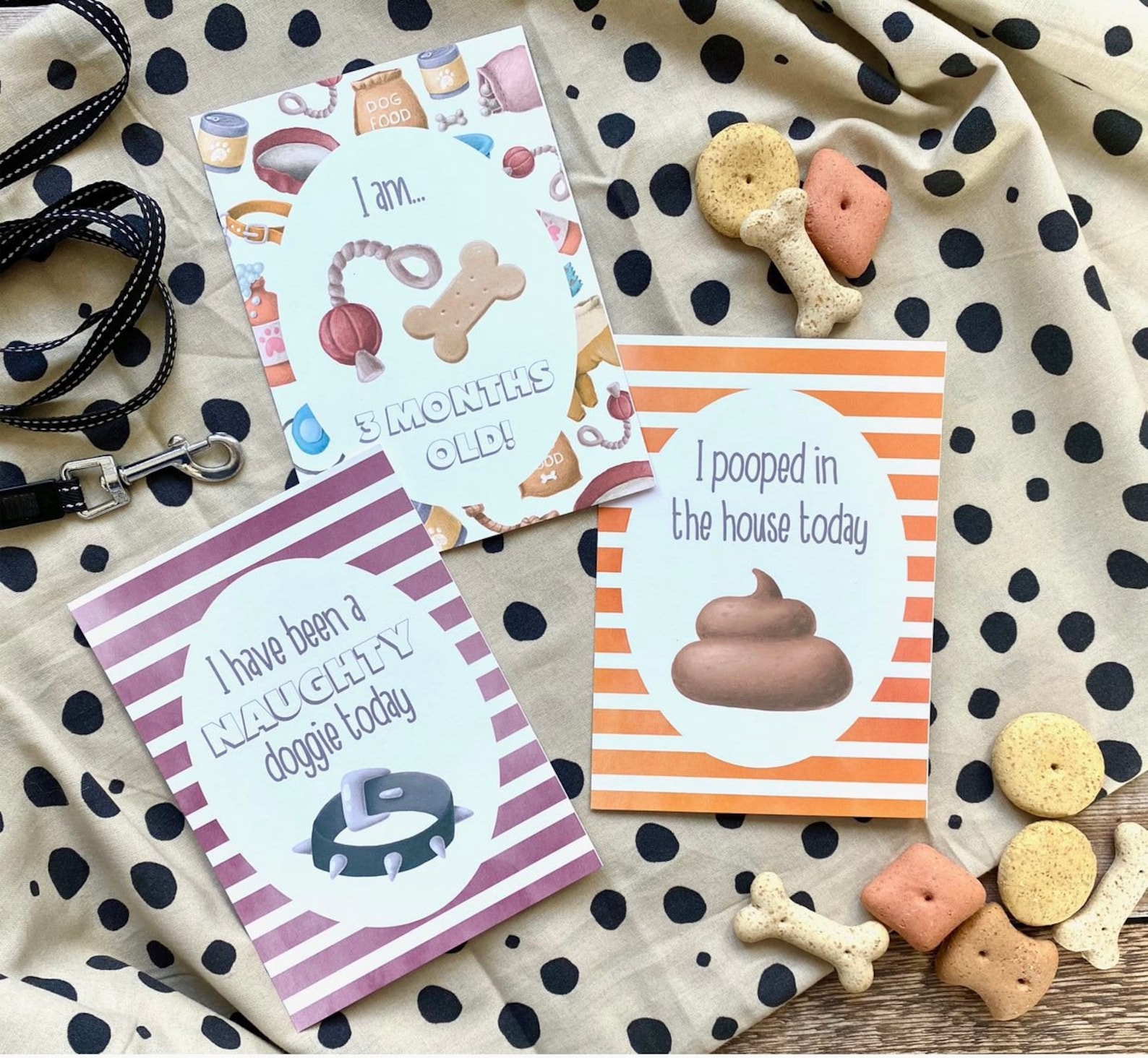 Puppy Milestone Cards Dog Milestones New Puppy Gift Dog | Etsy