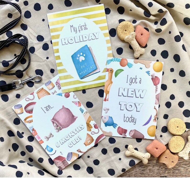 Puppy Milestone Cards Dog Milestones New Puppy Gift Dog - Etsy UK