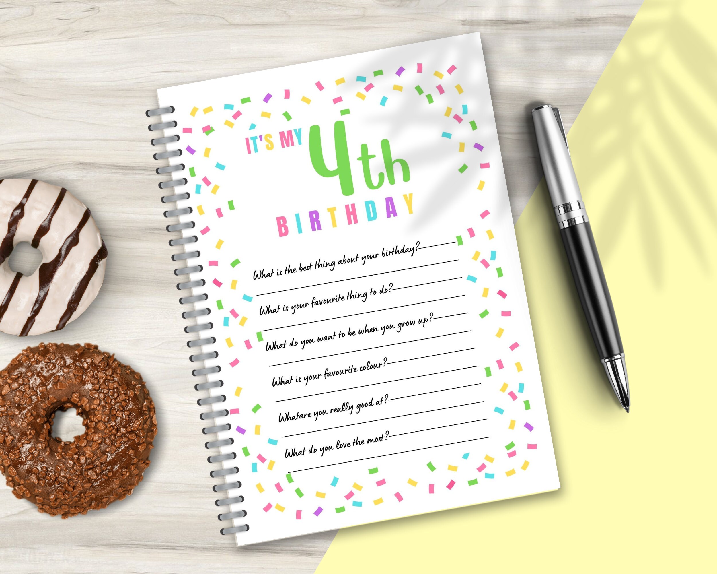 Birthday Interview Book, Birthday Memories Book, First Birthday Gift ...