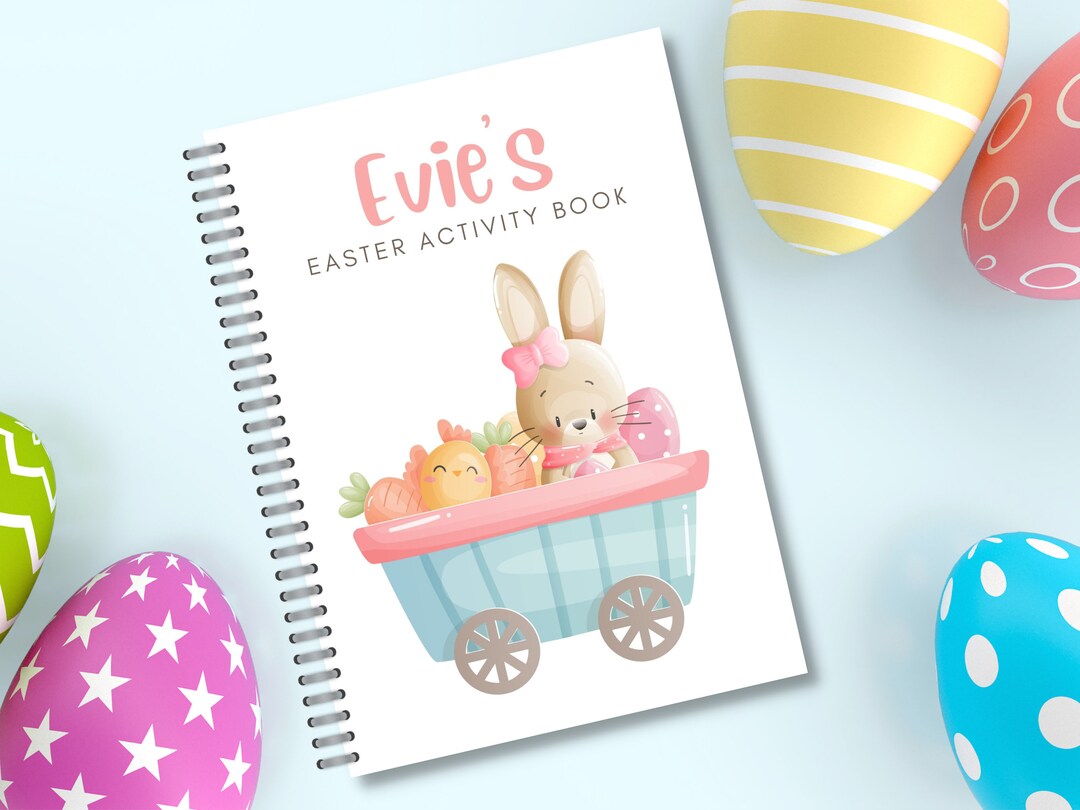 Personalised Easter Activity Book, Children's Easter Holiday Activity ...
