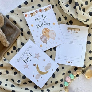 Baby Milestone Cards, New Baby Gift, Gorgeous Gift for New Parents, New ...