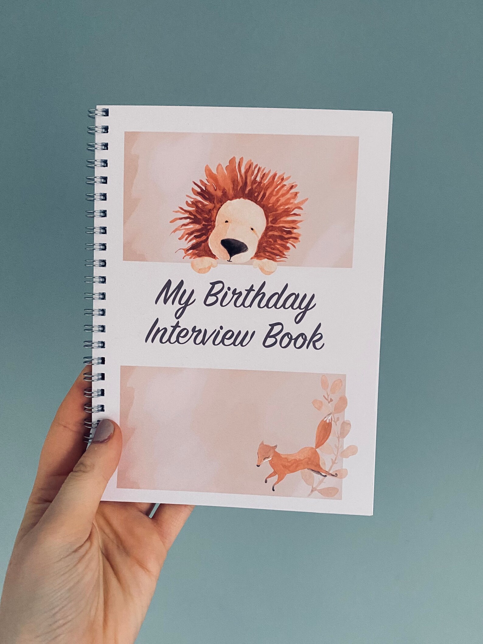 Boho Birthday Interview Book, Birthday Memories Book, First Birthday ...