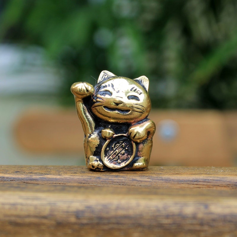 Chinese Cat Figurine - Etsy