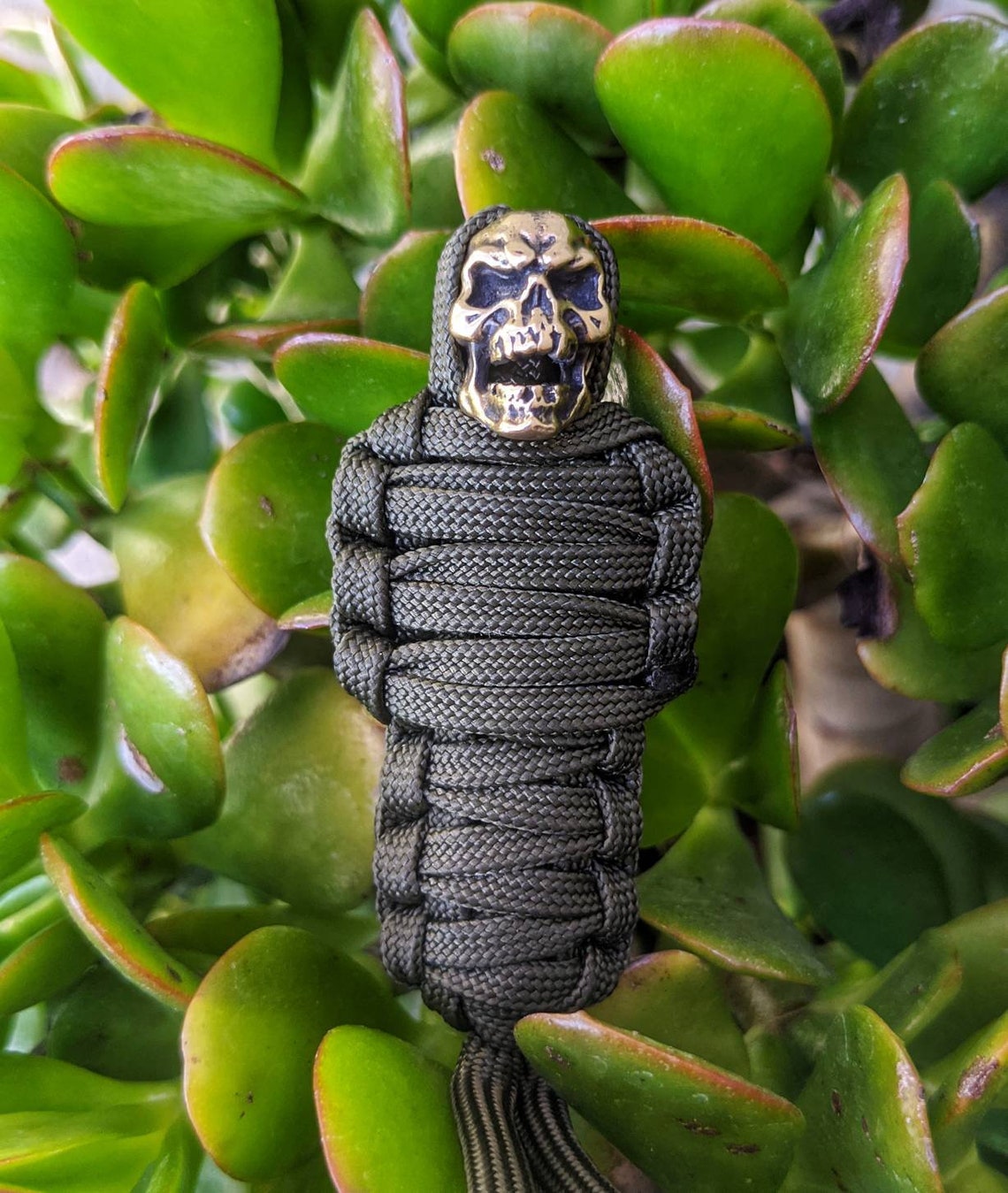Rope Mummy Keychain Paracord Lanyard Skull Bead Handmade - Etsy