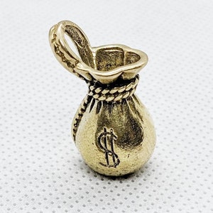 Money Bag Lucky Charm Amulet Figurine Trinket Good Luck Attracter ...