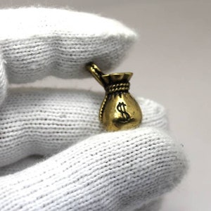 Money Bag Lucky Charm Amulet Figurine Trinket Good Luck Attracter ...