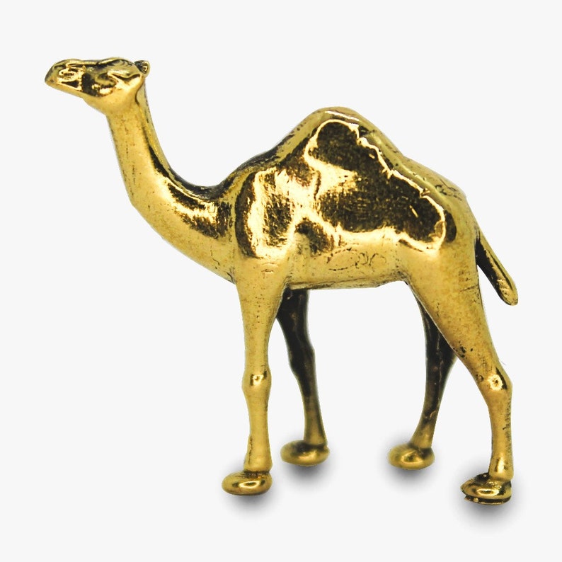 Camel Brass Small Animal Sculpture Handmade Collectible | Etsy