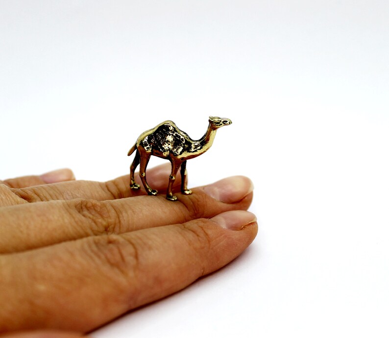 Camel Brass Small Animal Sculpture Handmade Collectible | Etsy