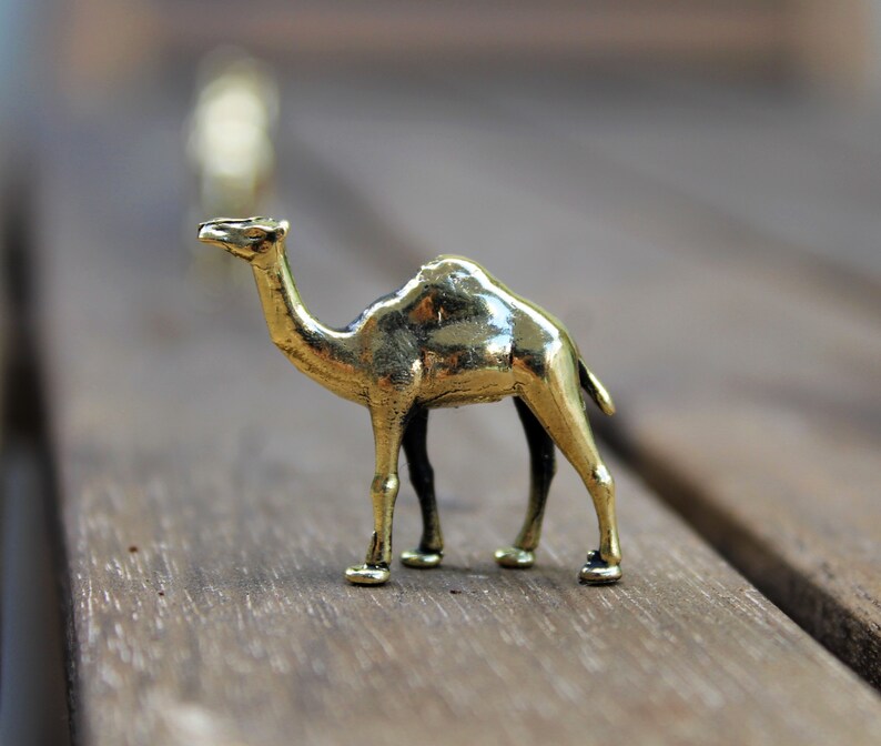 Camel Brass Small Animal Sculpture Handmade Collectible | Etsy