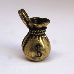 Money Bag Lucky Charm Amulet Figurine Trinket Good Luck Attracter ...