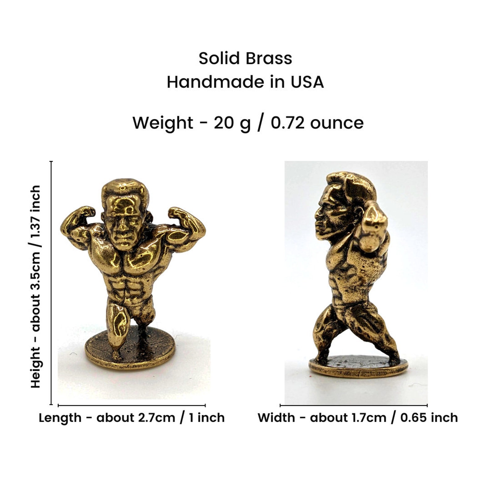 Arnold Schwarzenegger Figurine |collectible Bodybuilder Gift | Brass ...