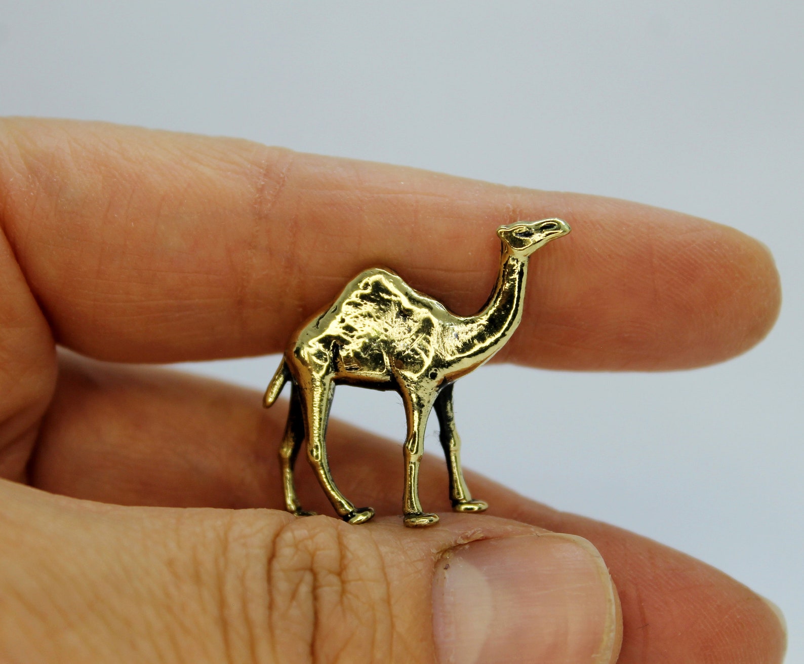 Camel Brass Small Animal Sculpture Handmade Collectible | Etsy