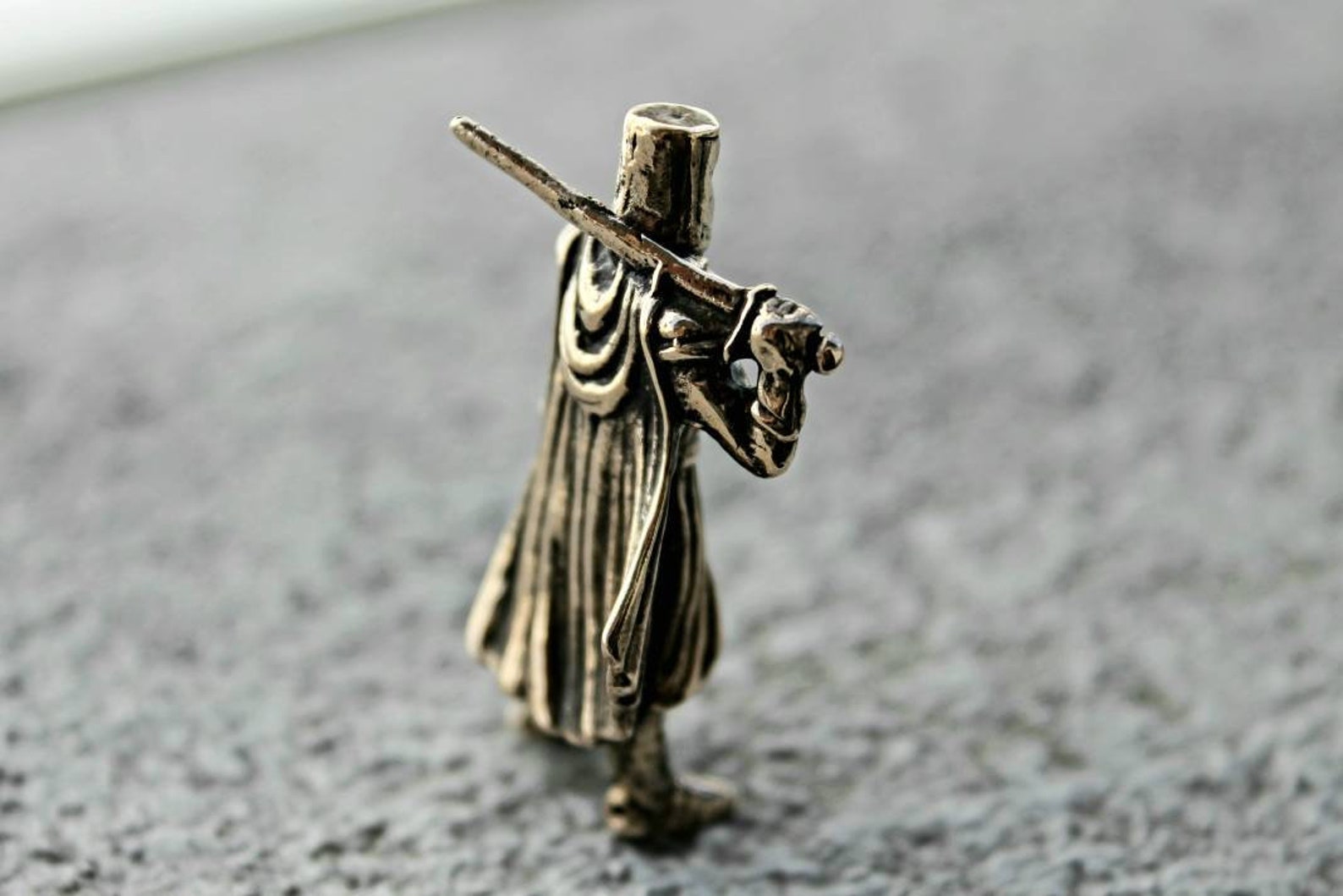 Brass Miniature Madieval Knight With Sword Collectible Figurine Home ...