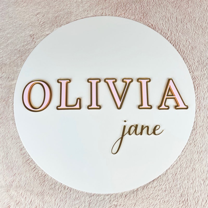 Pink Acrylic Sign - Etsy