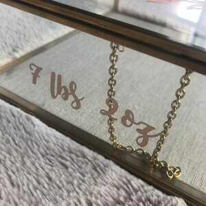 Newborn Baby Glass Gift Box / Baby Keepsake Box - Etsy