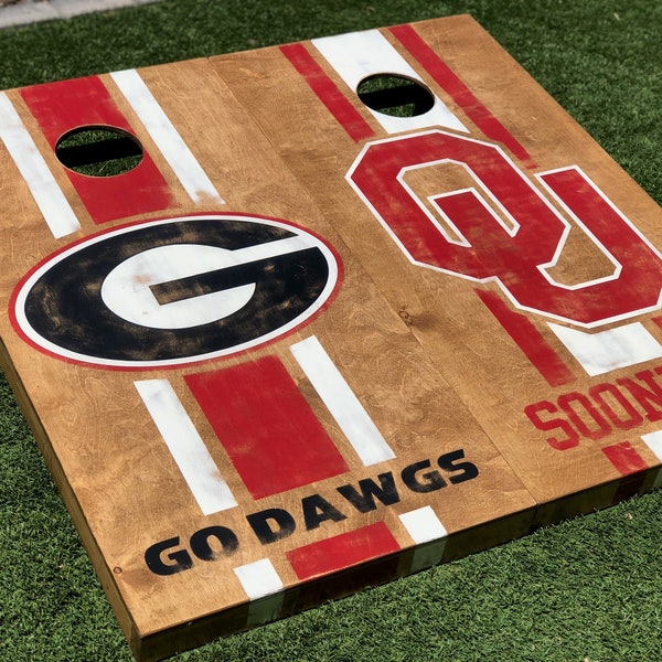 College Cornhole Boards - Etsy