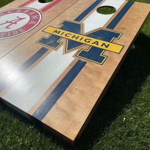 Custom College Cornhole Boards, College, Personalized, Distressed, Hand ...
