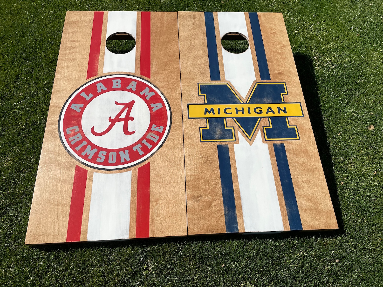 Custom College Cornhole Boards, College, Personalized, Distressed, Hand ...